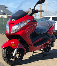 BMS Retro 150cc moped scooter PREMIER 150 w/ Dual Disc Brakes, 12" full ...